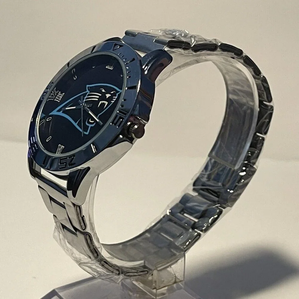 NFL | Accessories | Carolina Panthers Nfl Team Logo Mens Stainlesssteel ...